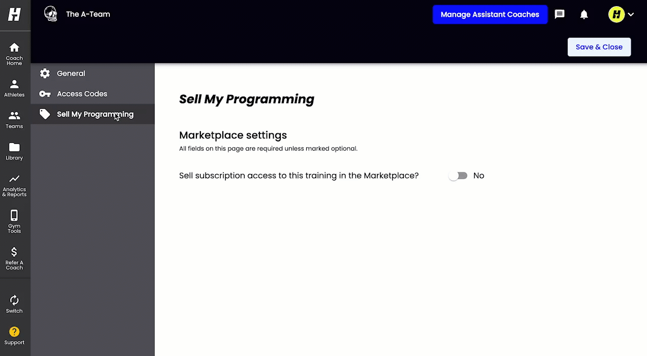 Setting Up Your Marketplace Page – TrainHeroic